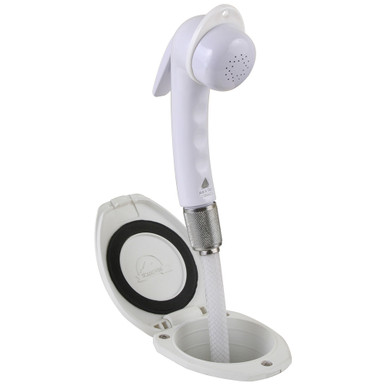 Scandvik Recessed Shower w/6' White Hose - Euro Trigger Sprayer ...
