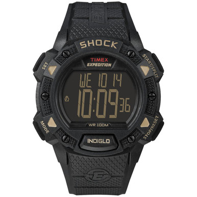 Timex Expedition® Shock Chrono Alarm Timer - Black - Tactical Surplus USA