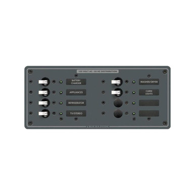 Blue Sea 8511 AC 8 Position 230v (European) Breaker Panel (White ...
