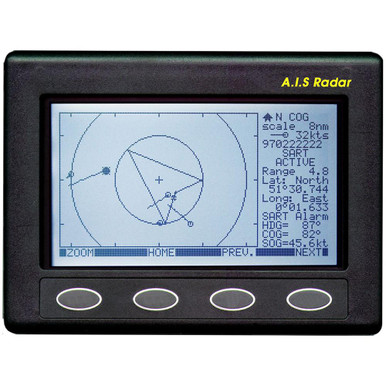 Clipper AIS Plotter/Radar - Requires GPS Input & VHF Antenna - Tactical Surplus USA