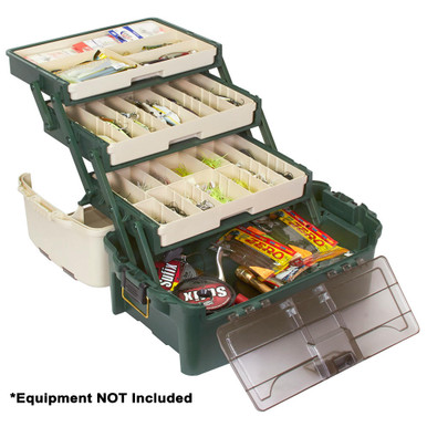 Plano Hybrid Hip 3-Tray Tackle Box - Forest Green - Tactical Surplus USA