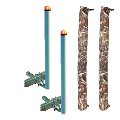 C.E. Smith 60" Post Guide-On w/L.E.D. Posts & FREE Camo Wet Lands Post ...