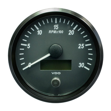 VDO SingleViu 100mm (4") Tachometer - 3000 RPM - Tactical Surplus USA