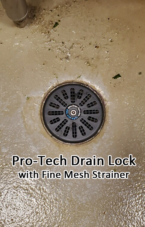 Pro-Tech™ Drain Lock with Fine Strainer - 4" Drain for commercial ...