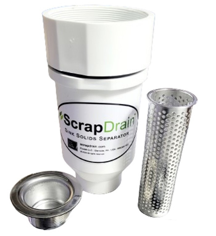 ScrapDrain™ Bar Sink Strainer – Capture Straws, Caps & Solids that go ...
