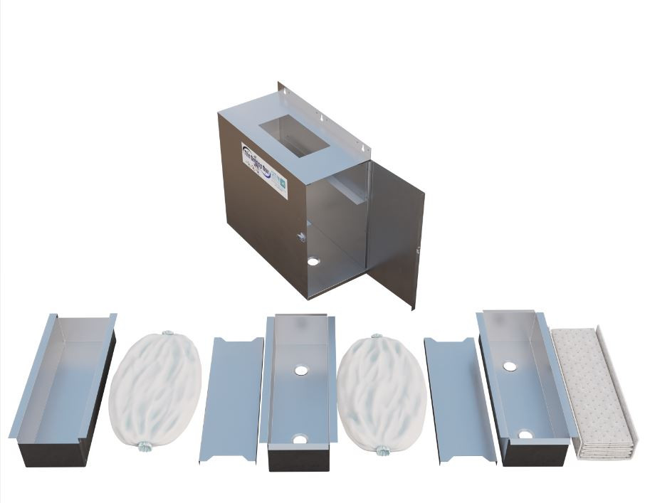 Grease Box (Enclosed protection to protect the rooftop from grease ...