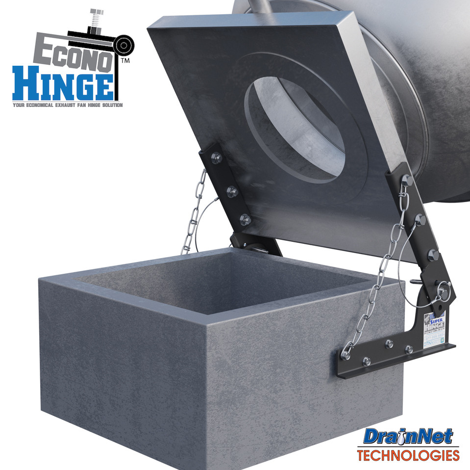 Econo Hinge (set of 2 hinges) for use on small fans with a base of 12 ...