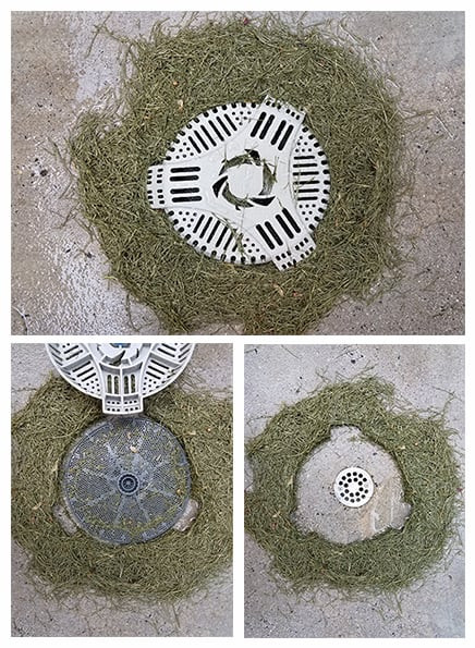 Outdoor Stairwell Drain Cover and Filter - Drain Defender Prevents ...