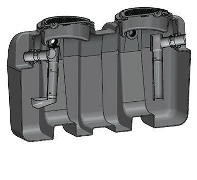 BIG-1150-O Big Max HDPE Oil Interceptor - 300 Gallons - Drain-Net ...