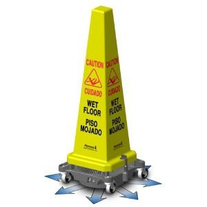 Hurricone Commercial Floor Dryer Safety Cone - wet floor sign