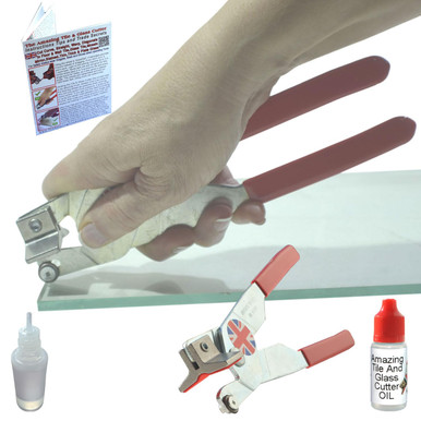 Left Handed Glass Cutter Kit3 The Amazing Glass Cutter Made in UK Red