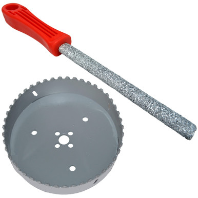 6 inch Recessed Lighting Hole Saw With Drywall File To Widen Hole Size ...