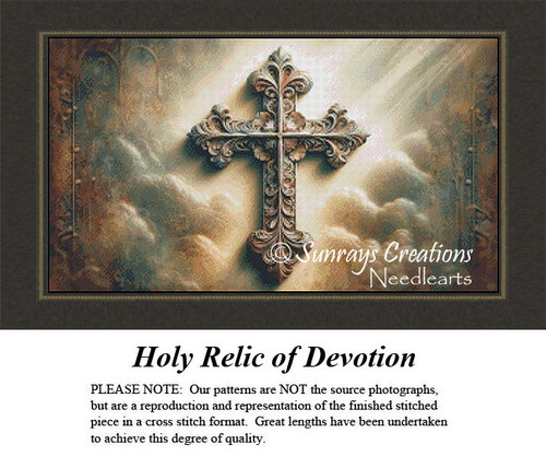 Religious Cross Stitch Pattern | Holy Relic of Devotion