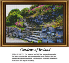 Irish Cross Stitch Pattern | Gardens of Ireland