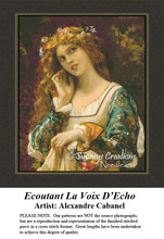 Fine Art Cross Stitch Pattern | Ecoutant La Voix D'Echo
