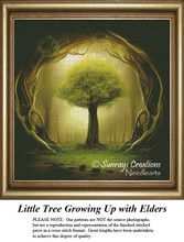 Tree Cross Stitch Patterns | Little Tree Growing Up with Elders