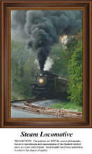 Vintage Cross Stitch Pattern | Steam Locomotive