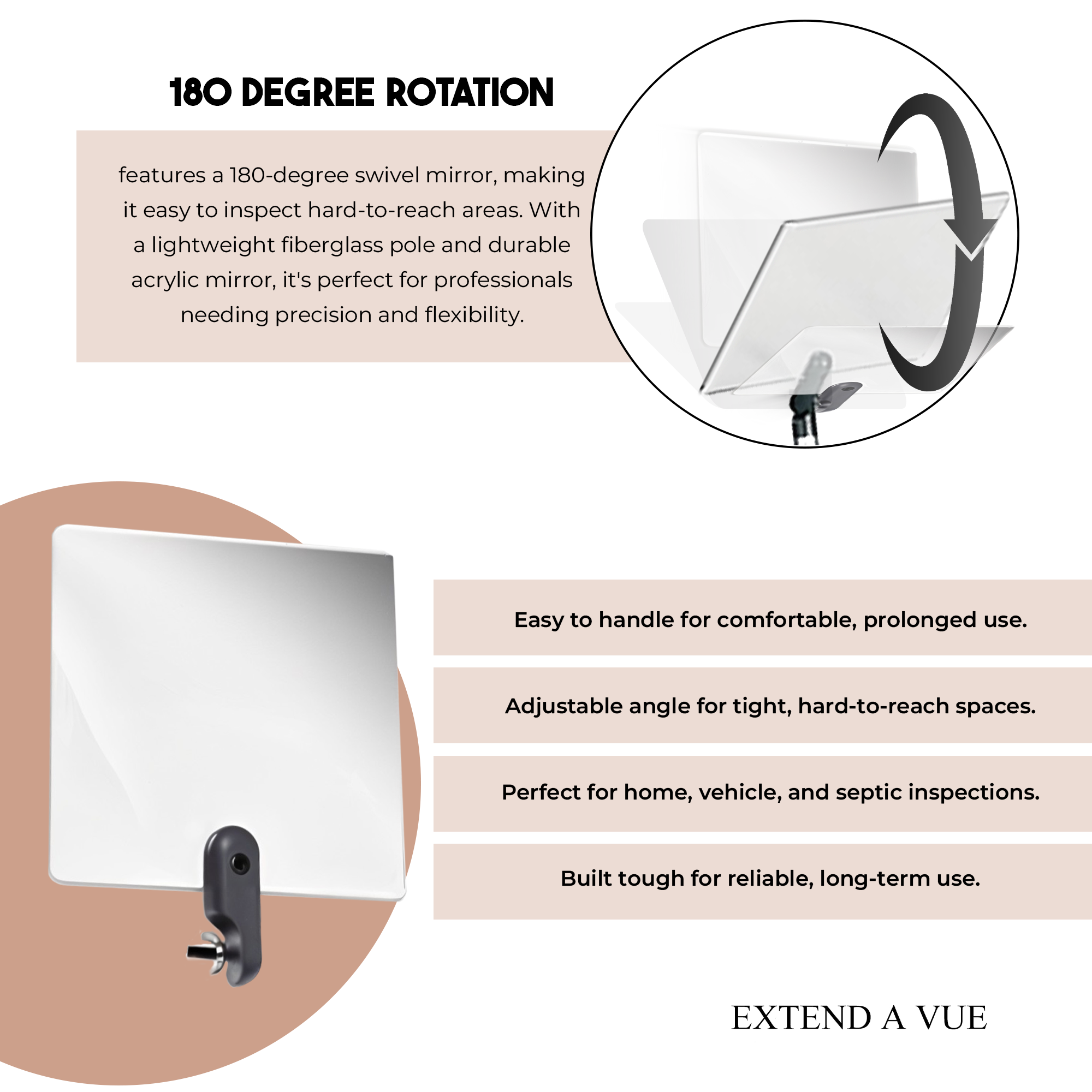 Replacement Inspection Mirror | Heavy Duty Supplies