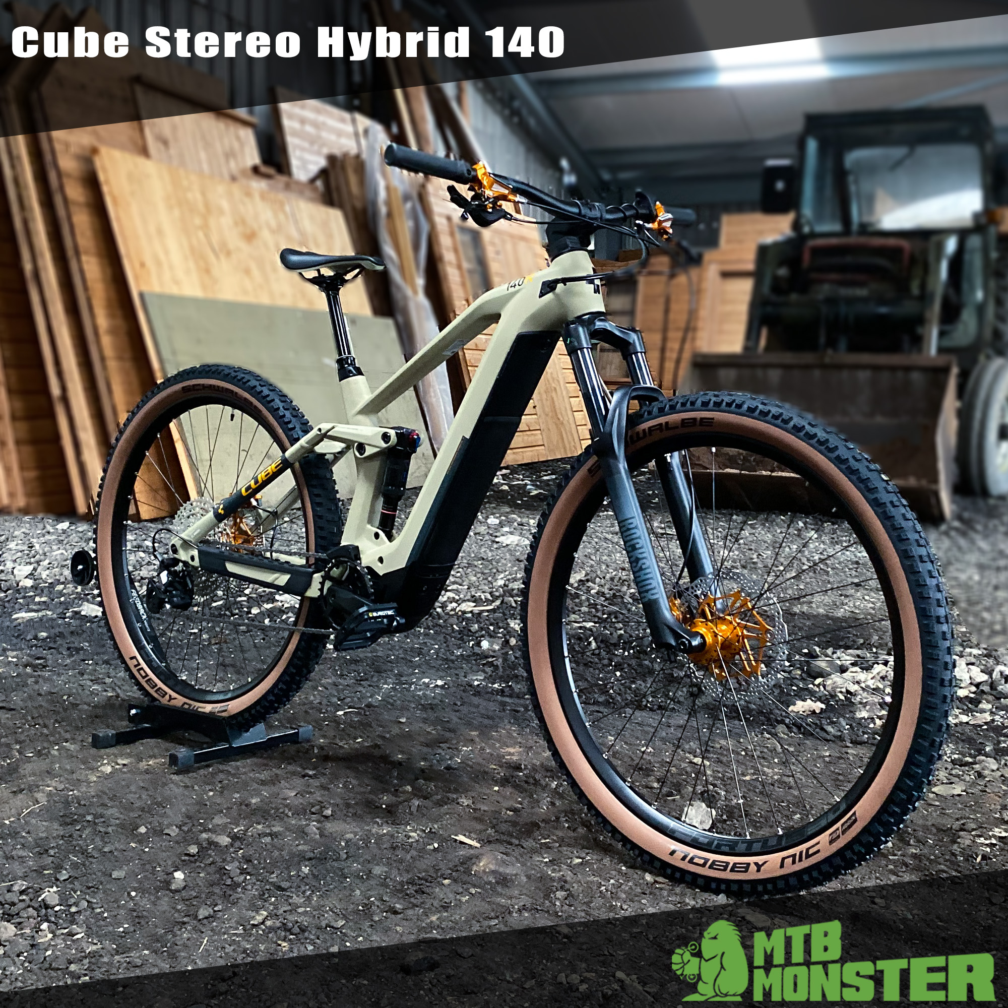 Cube Stereo Hybrid 140... featuring a Hope brakeset!