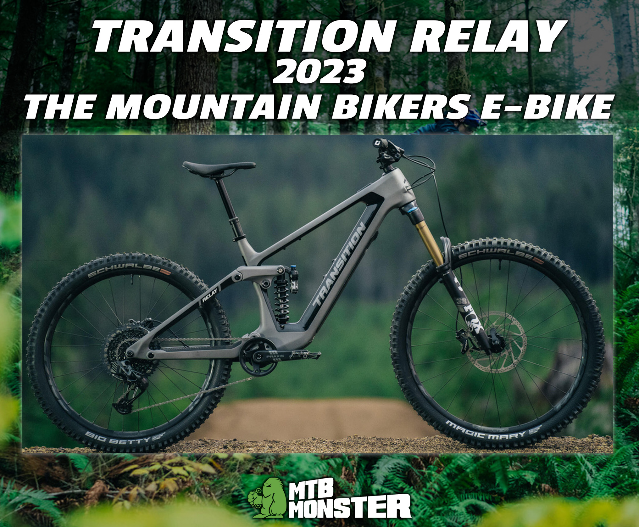 The all new Transition Relay 2023.... the e-bike for mountain bike purists!
