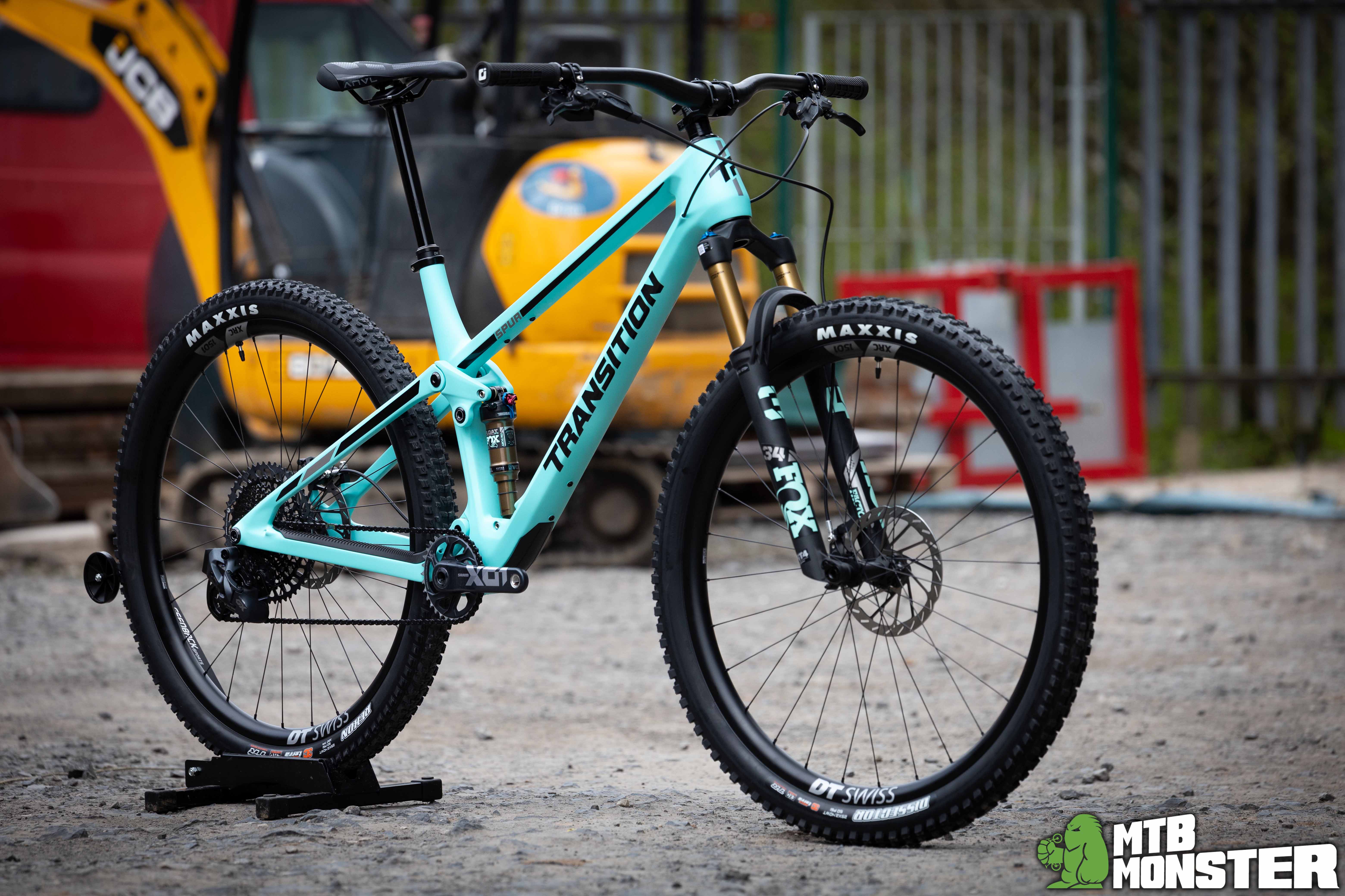 Check out that stunning Aqua colour way.. Transition Spur AXS!