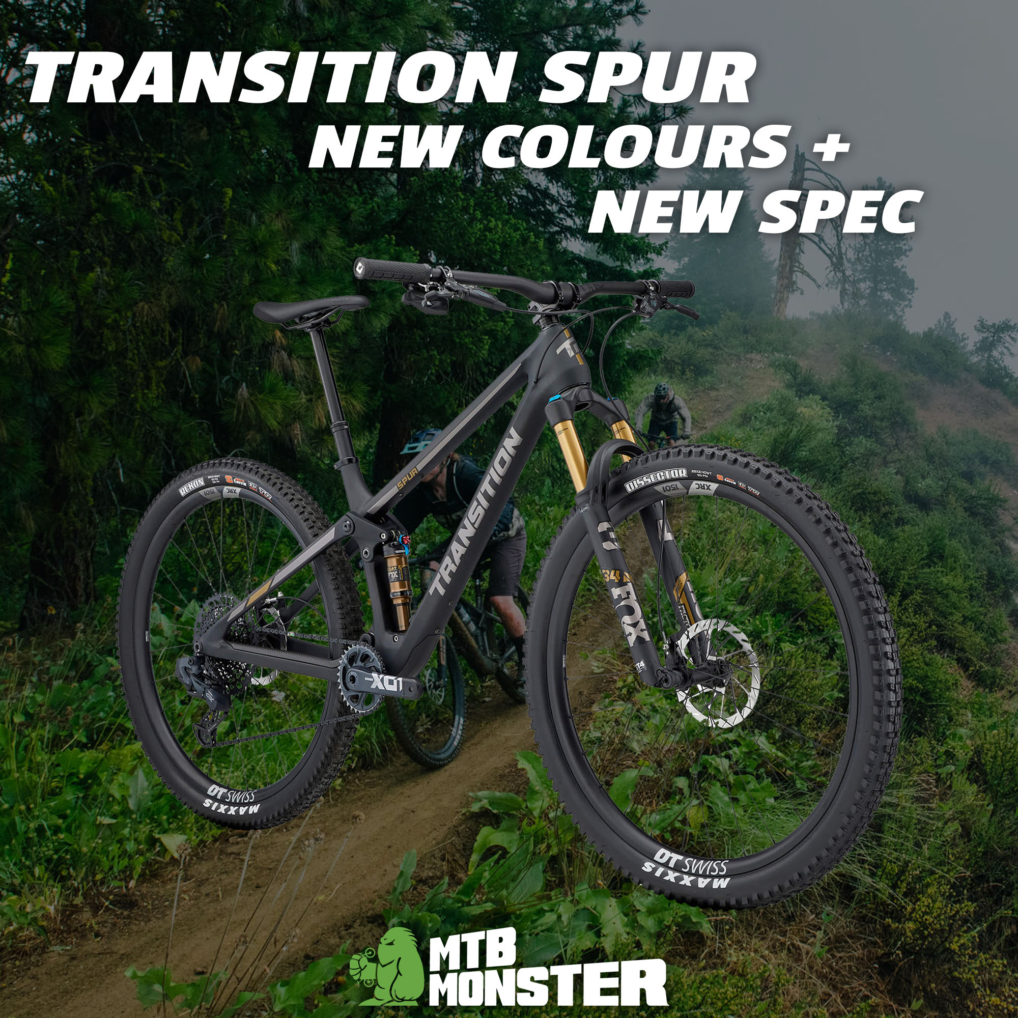 Transition Spur... now available in some fresh new colour ways ...