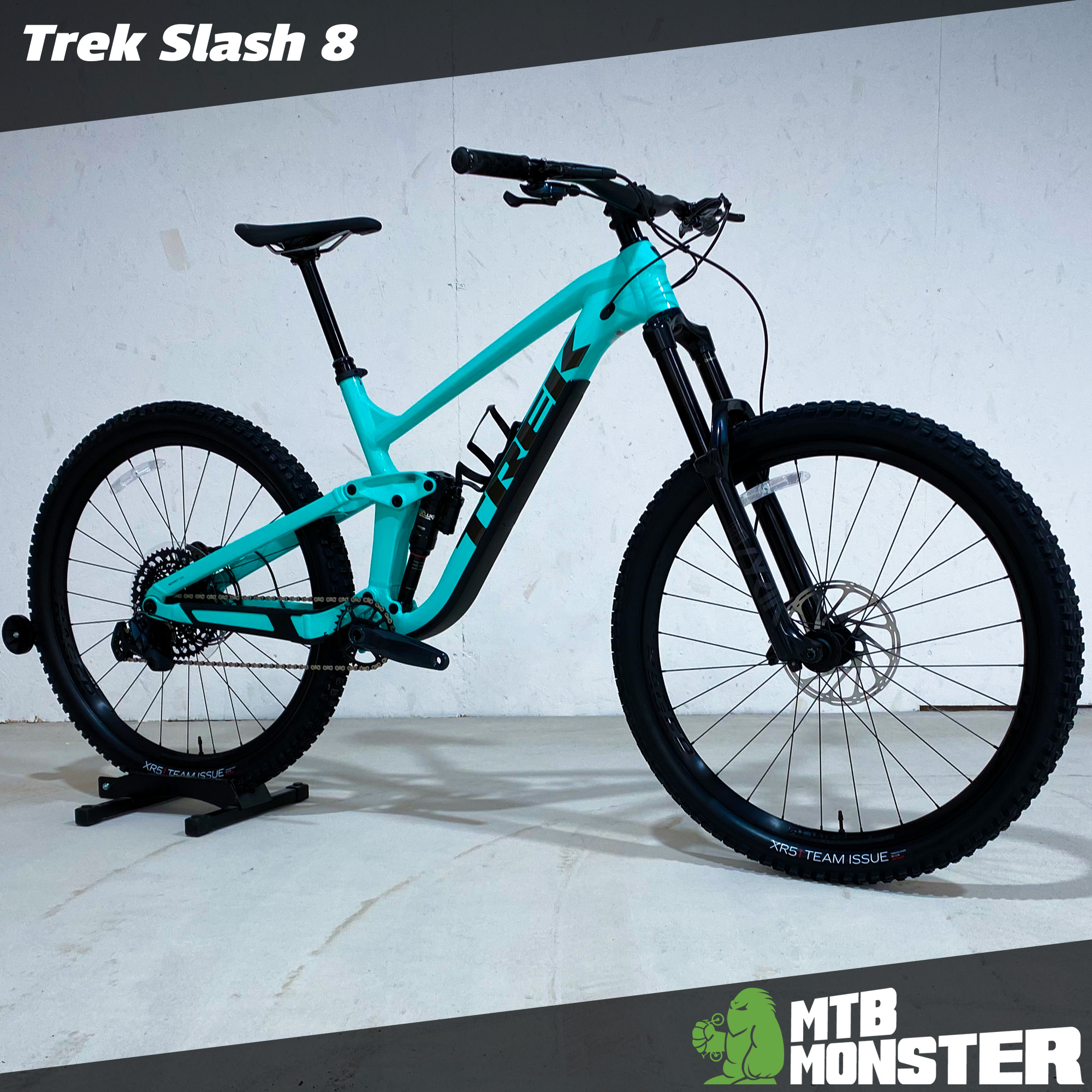 Trek Slash 8 Finished In Miami Green Trek Slash 8 Finished In Miami Green