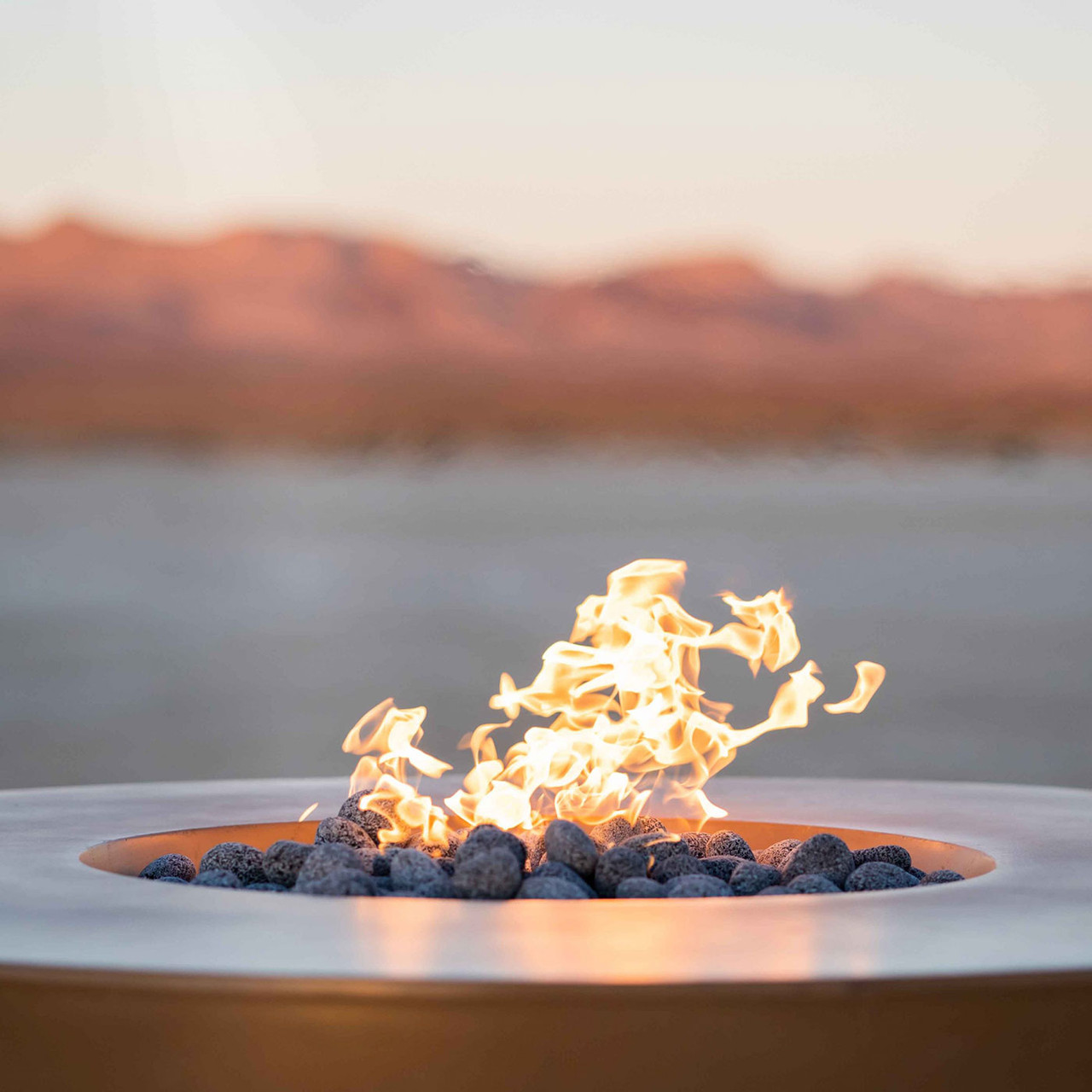 Round Concrete Outback Fire Pit | The Outdoor Plus