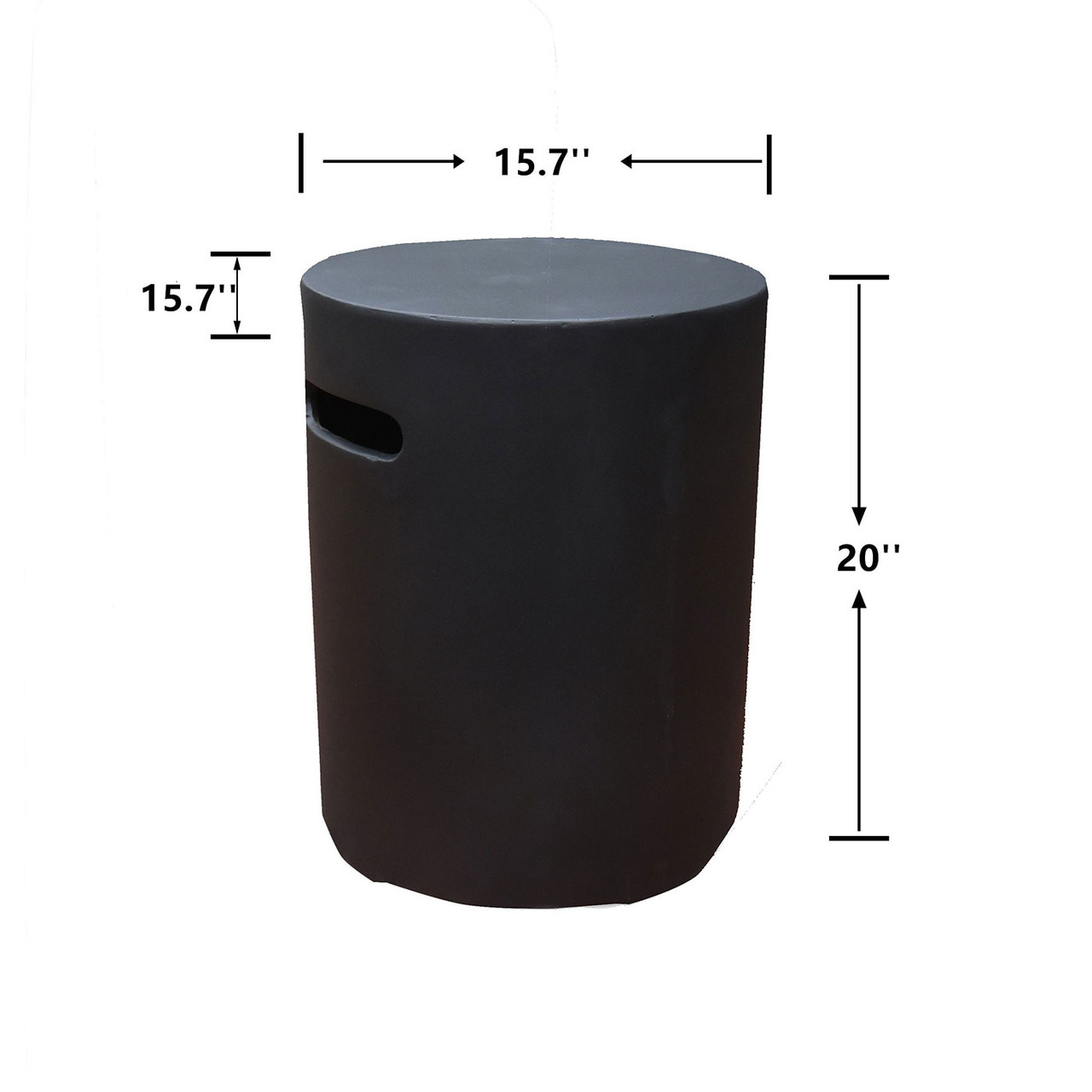 Elementi Round Propane Tank Cover Smooth Finish 16"