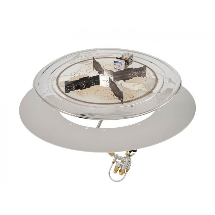 Round Do-it-Yourself Crystal Fire Plus Gas Burner Kit DIY-XRD-K - The ...