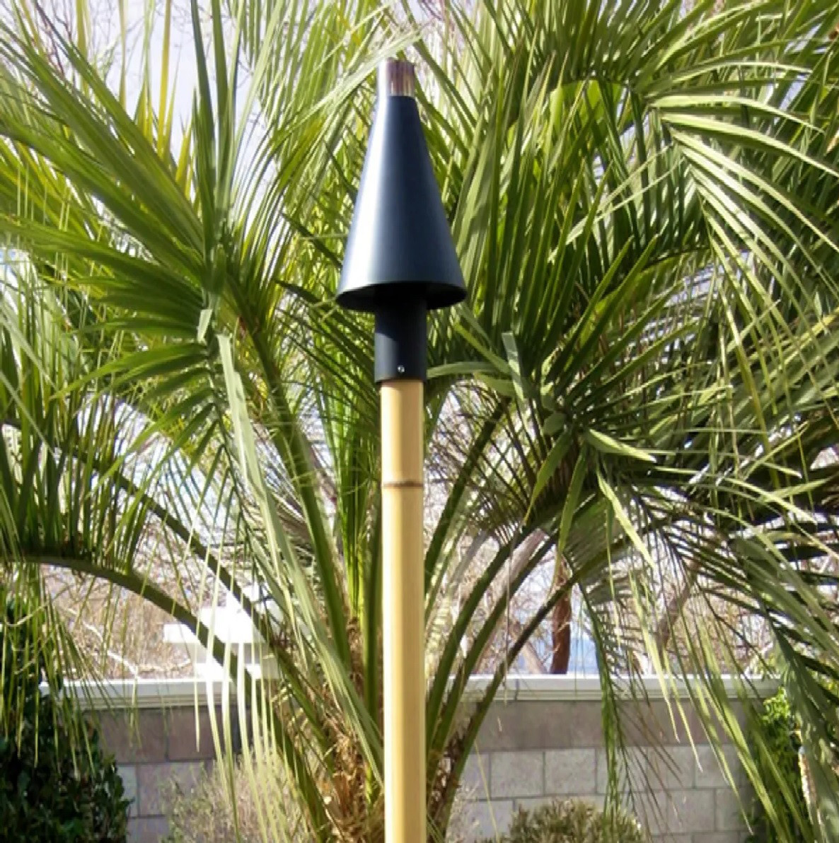 Black Cone Tiki Torch | Fire By Design