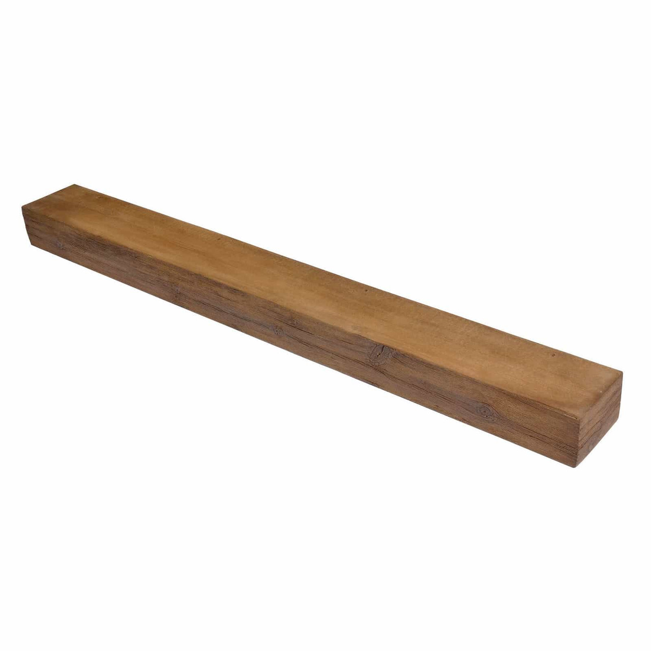 6ft "Natural Wood" Series Concrete Mantel - Brown - AMS Fireplace