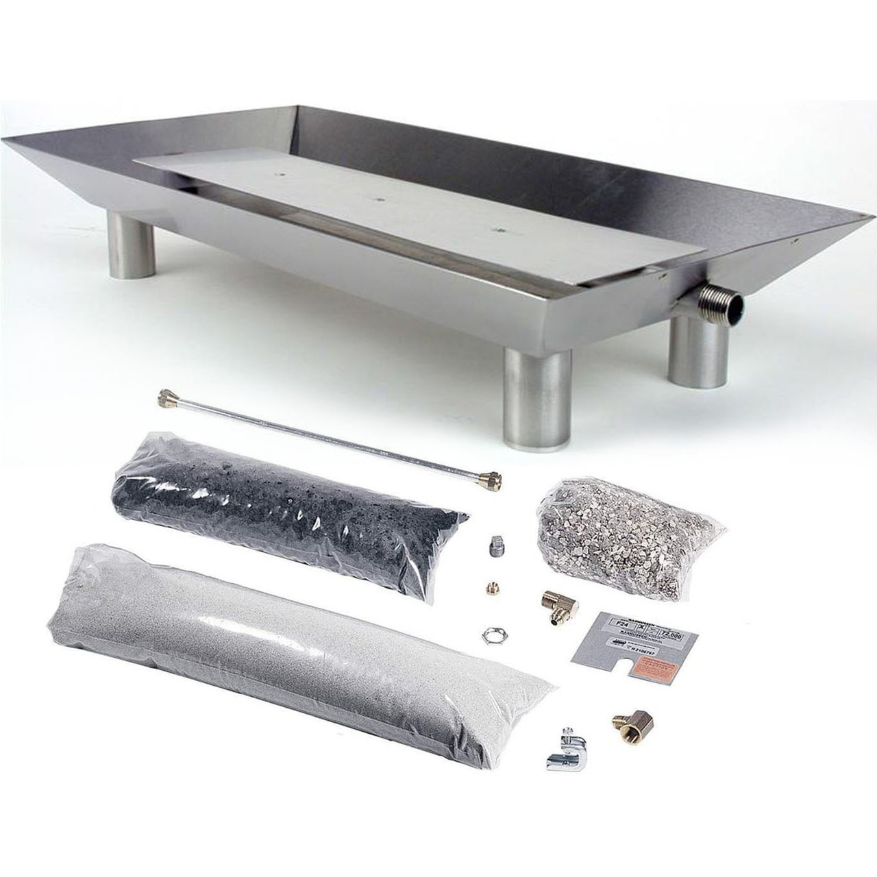 Rasmussen 24" Stainless Steel Custom Pan Burner With Round Legs And ...