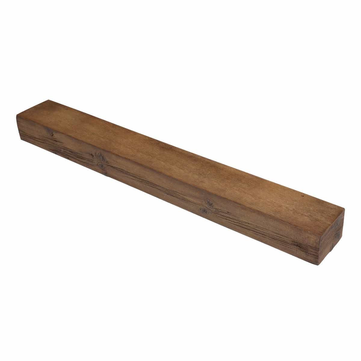 5ft "Natural Wood" Series Concrete Mantel - Brown - AMS Fireplace