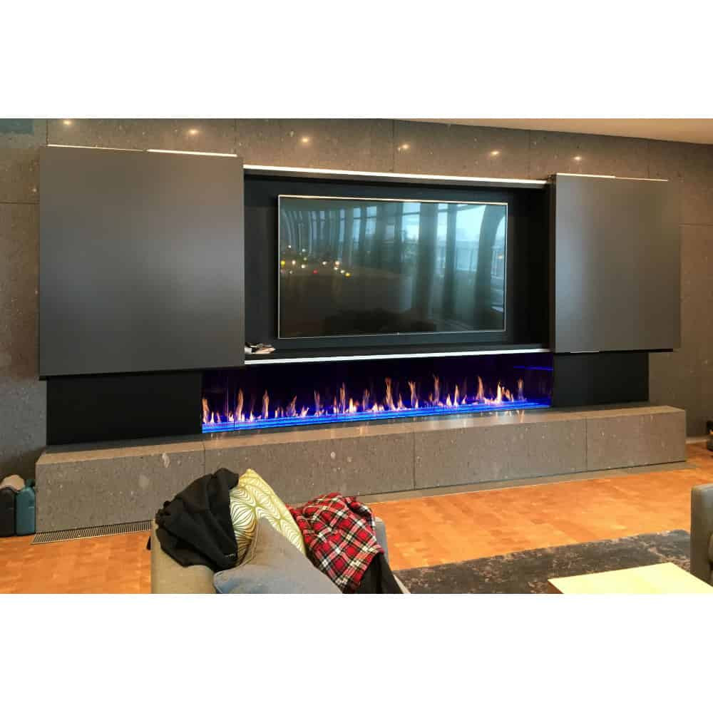 DaVinci Custom Fireplaces - Single Sided Modern Linear Fireplace - AMS ...