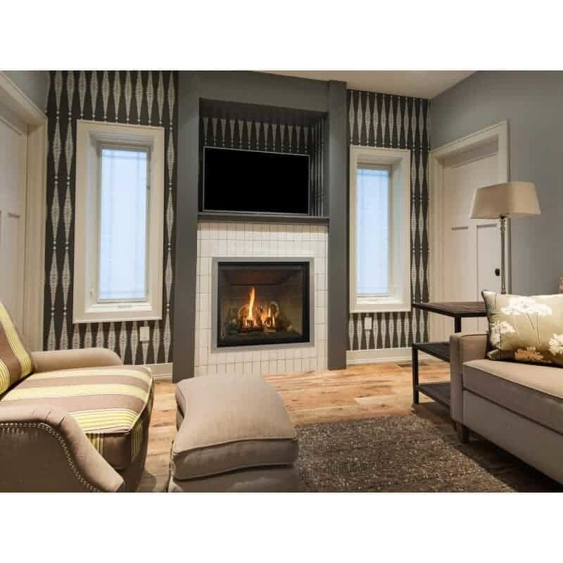 Bayport 36" Log Gas Fireplace - Kozy Heat