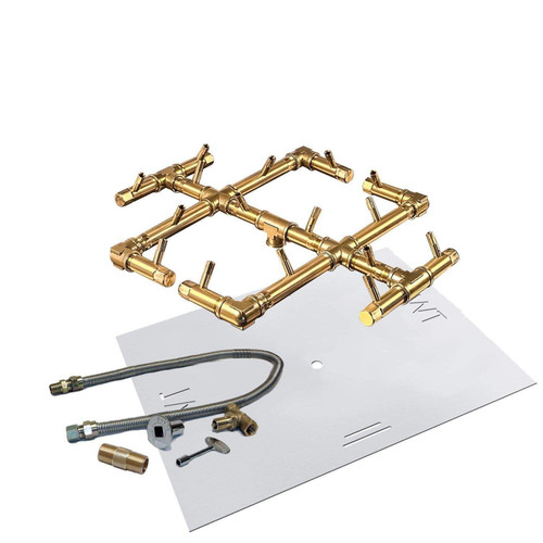 180K BTU 17" X 15" Original Brass Burner | Warming Trends