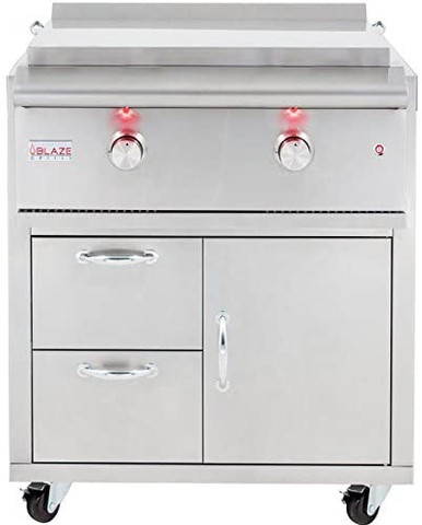 Blaze 30-Inch Freestanding Gas Griddle with Lights (BLZ-Griddle-LTE-LP ...