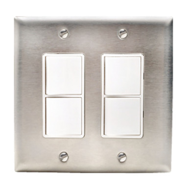 Stainless Steel Dual Duplex Stack Switch - Innova