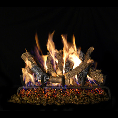 Real Fyre Charred Oak Stack Standard Gas Log Set - AMS Fireplace
