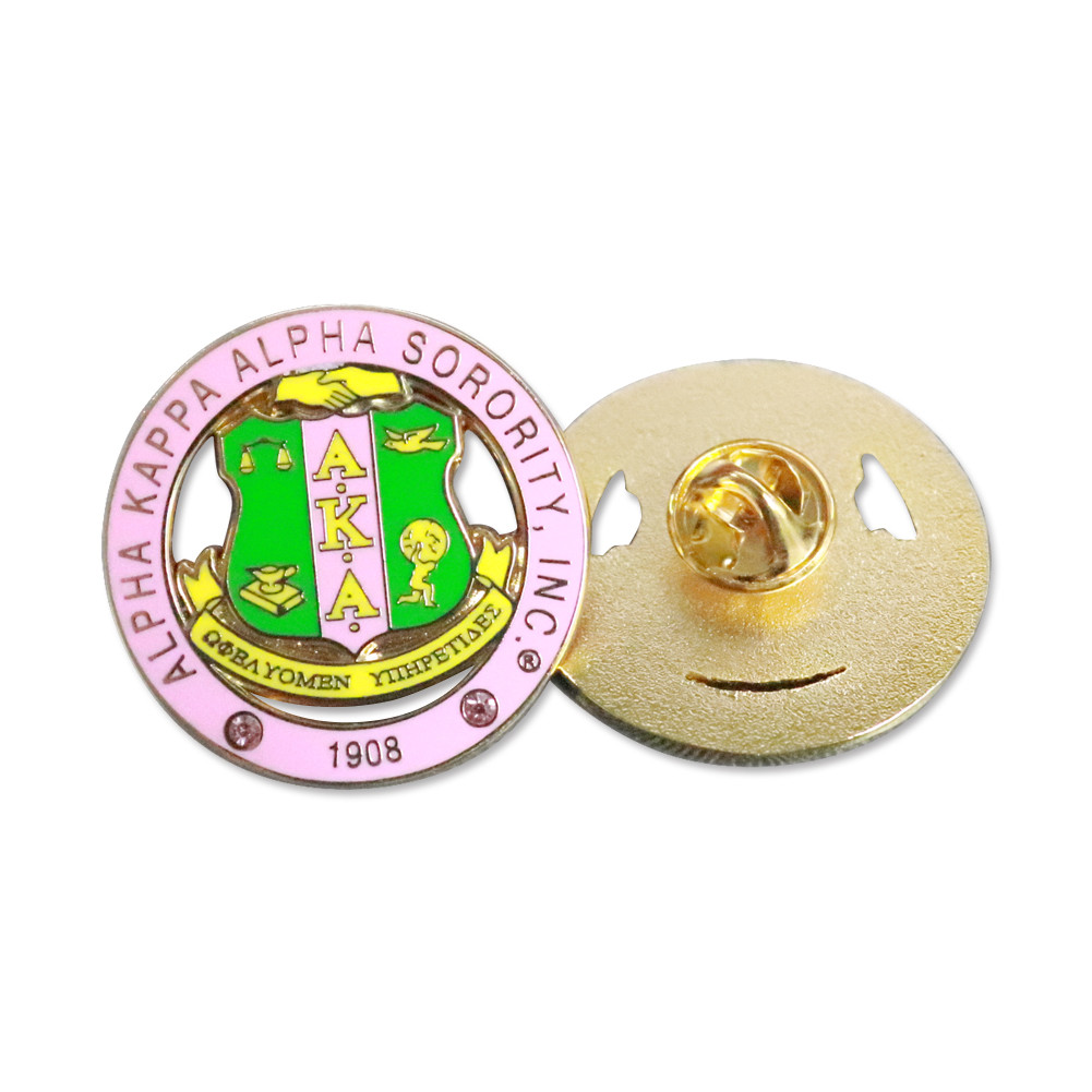 AKA Ivy Leaf & Crest Lapel Pin Combo. - Prime Heritage Gifts