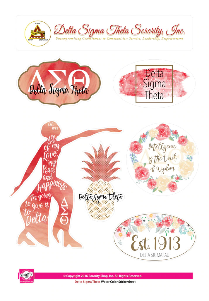 DST Water Color stickers - Prime Heritage Gifts