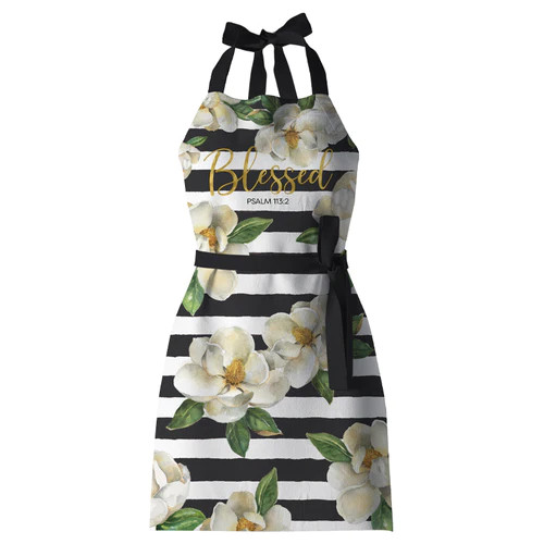 Blessed Magnolia Apron - Prime Heritage Gifts