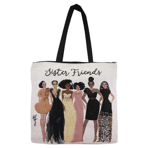 Sister Friends Woven Totebag - Prime Heritage Gifts