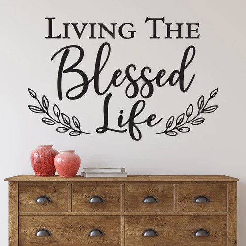 Blessed Life Wall Art Decal - Prime Heritage Gifts