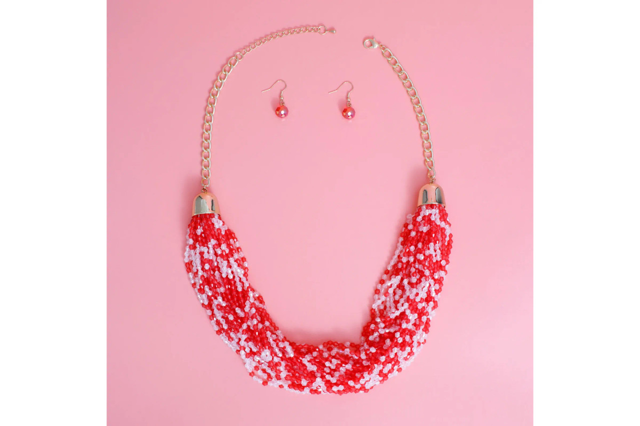 34 Strand Red Bead Set - Prime Heritage Gifts