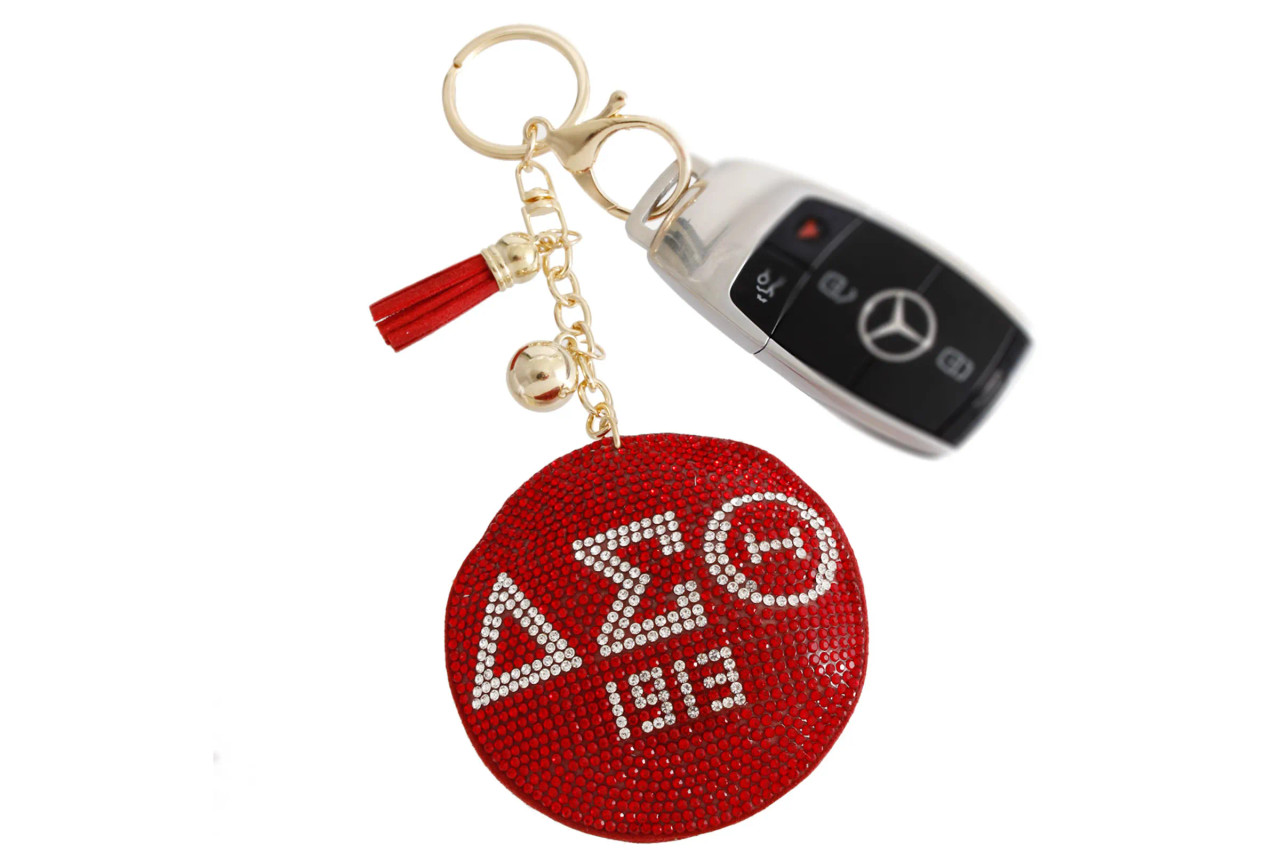 Red Padded Sorority Keychain - Prime Heritage Gifts