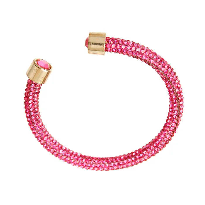 Pink Stone Bangle Bracelet - Prime Heritage Gifts