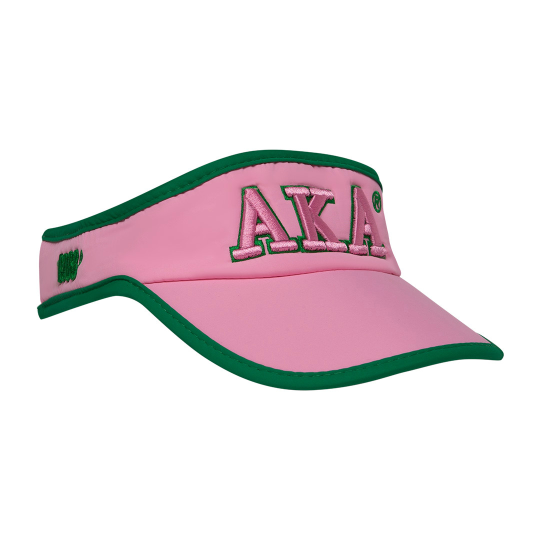 Featherlite Visor – Alpha Kappa Alpha, Pink - Prime Heritage Gifts