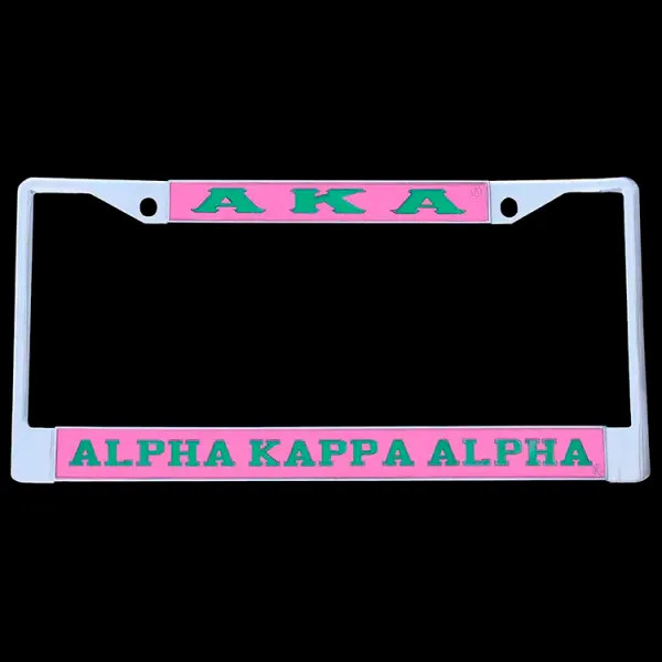 AKA LP Pink Frame w/ Green Letters - Prime Heritage Gifts